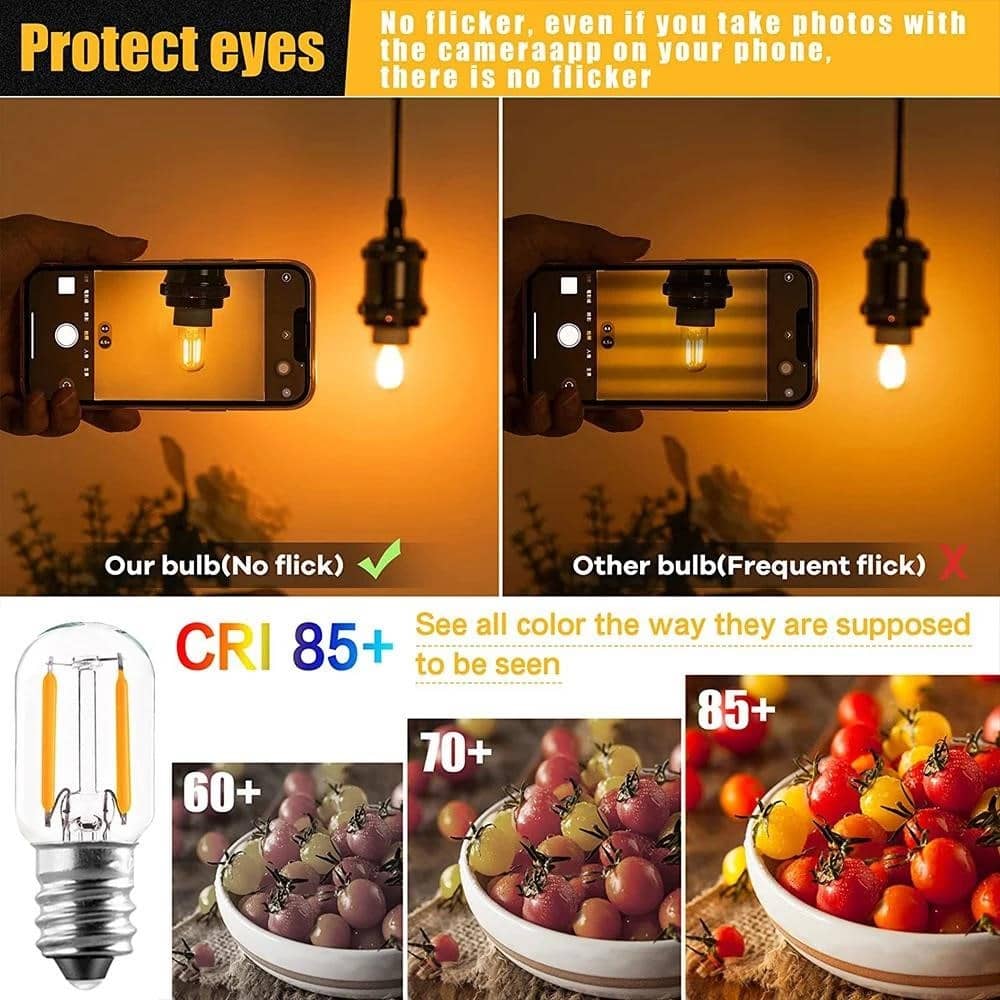 Becuri Led Edison T20 1W Dimmabile E14 2200K 2700K 4500K 6000K Mini ...