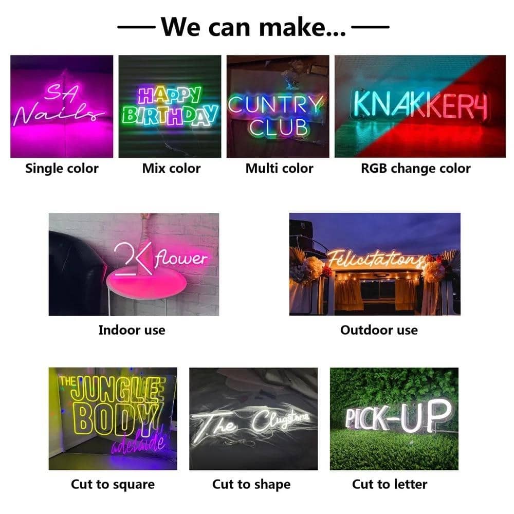 Semne Neon Personalizate Scrisoare Luminoasă Personalizată Decorare ...